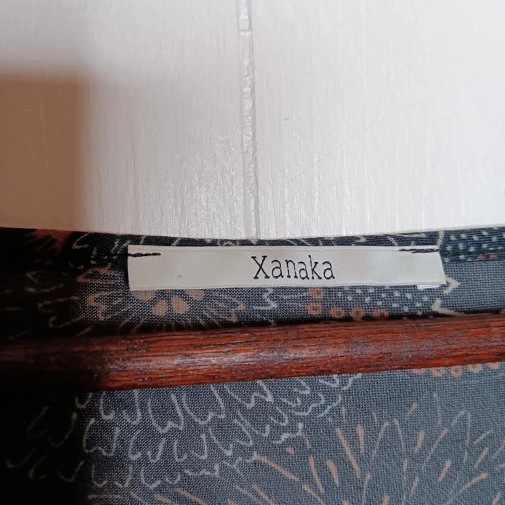 Xanaka | Tops | Y2k Xanaka Cowl Neck Top Small Black Floral Medallion ...